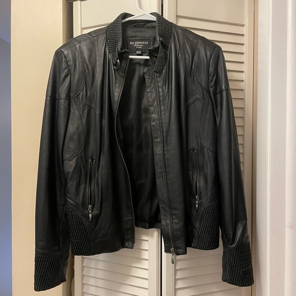 Via Vespucci | Jackets & Coats | Via Vespucci Leather Jacket | Poshmark